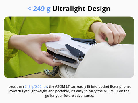ATOM LT Sub-250g GPS Camera Drone with 40 Mins Flight Time – Potensic