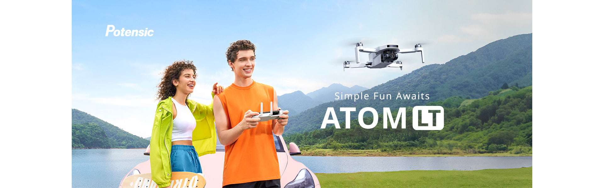 ATOM LT Sub-250g GPS Camera Drone with 40 Mins Flight Time, C0 – Potensic