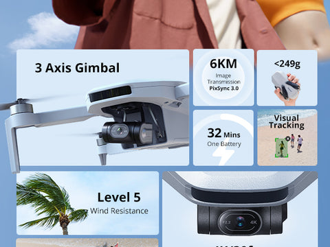 Potensic ATOM Drone with 4K 3-Axis Gimbal Camera