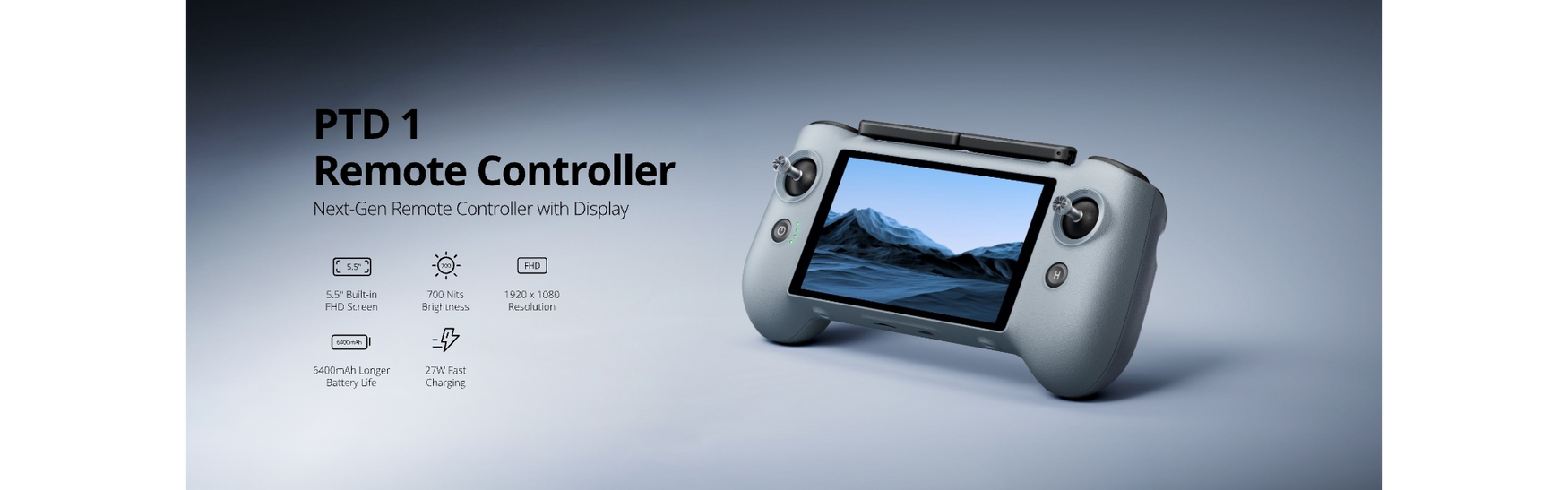 PTD-1 Remote Controller with 5.5" Integrated Screen for ATOM 2 Drone ...