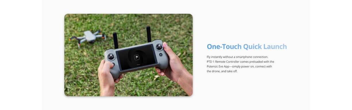 PTD-1 Remote Controller with 5.5" Integrated Screen for ATOM 2 Drone ...